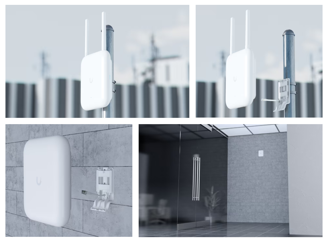 Ubiquiti U7 Outdoor All-weather WiFi 7 AP Access Point with 4 spatial ...