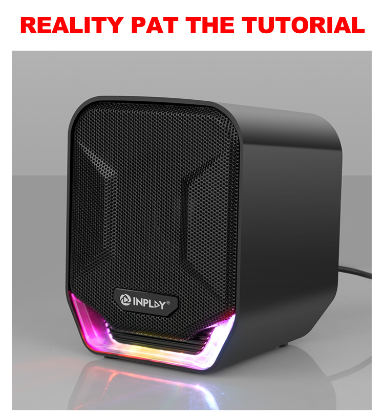 Inplay MS003 Mini RGB Speakers 3D Surround Shocking Bass Boost USB+3 ...