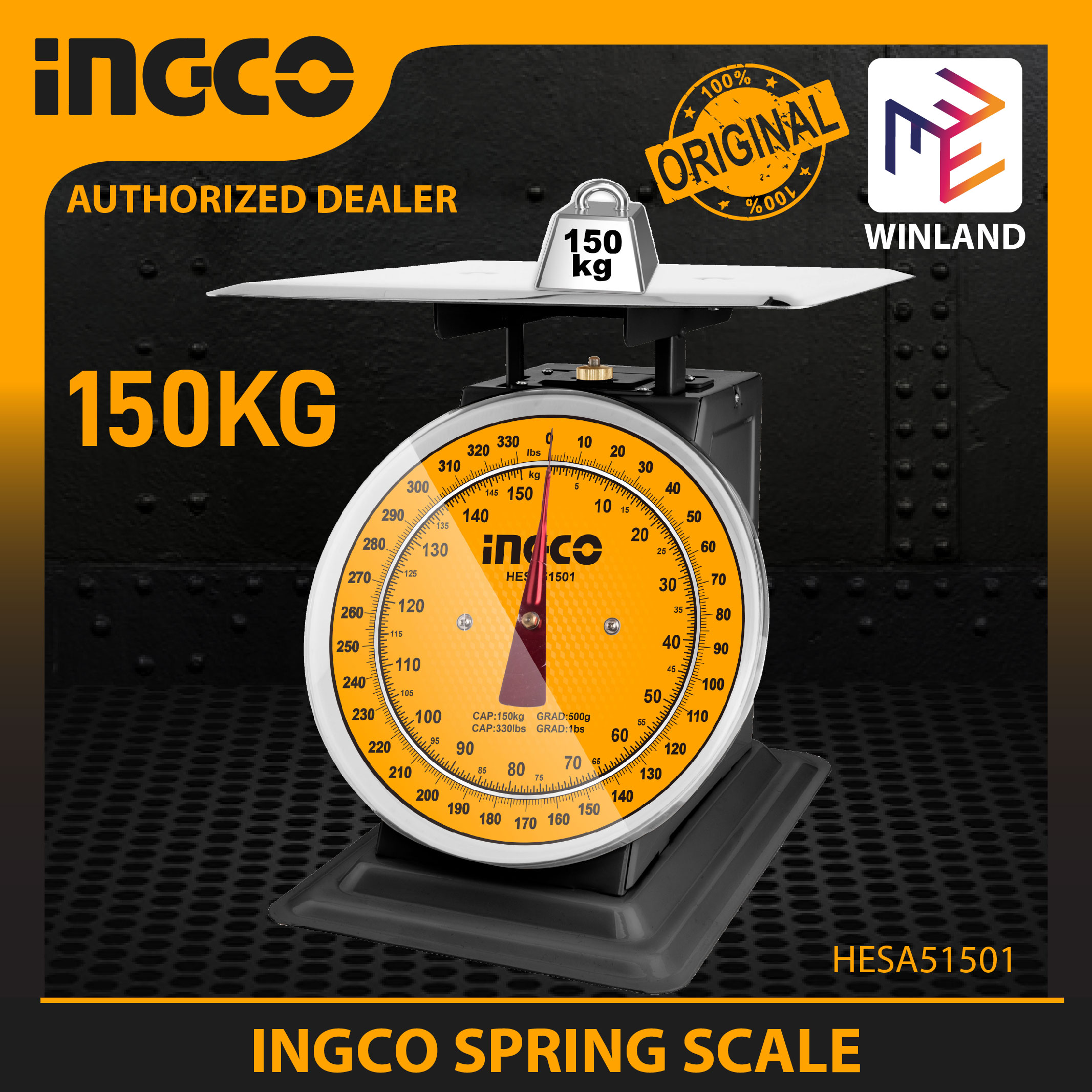 Ingco by Winland Spring Table Weighing Scale Kilo Weight 150kg ...