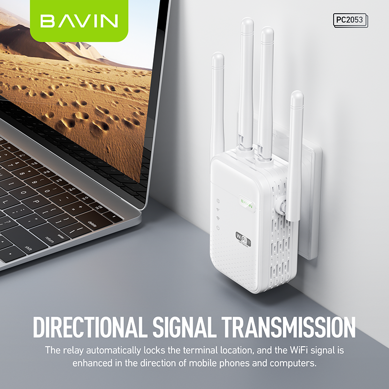 BAVIN PC2053 / PC2055 Wireless WiFi Repeater AP Signal Extender 2.4G ...