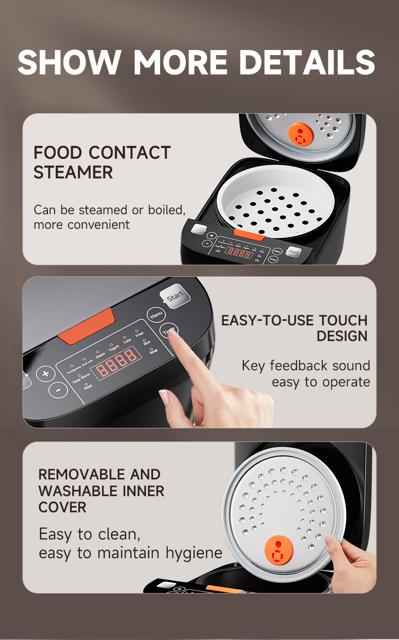 OOKAS Large Capacity Home Multifunctional Electric Rice Cooker 220v ...