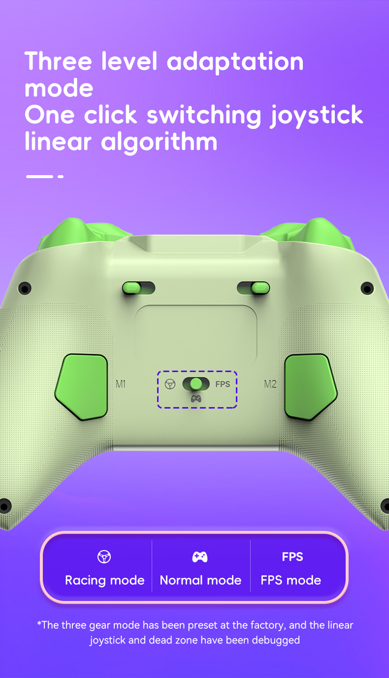 Z03DP Wireless Gaming Controller Hall Joystick Dual Trigger Motor ...