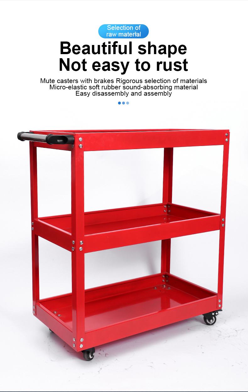 DEKES 3 Leyer Tool Cart Trolley Heavy Duty Mechanical Workshop Tool ...