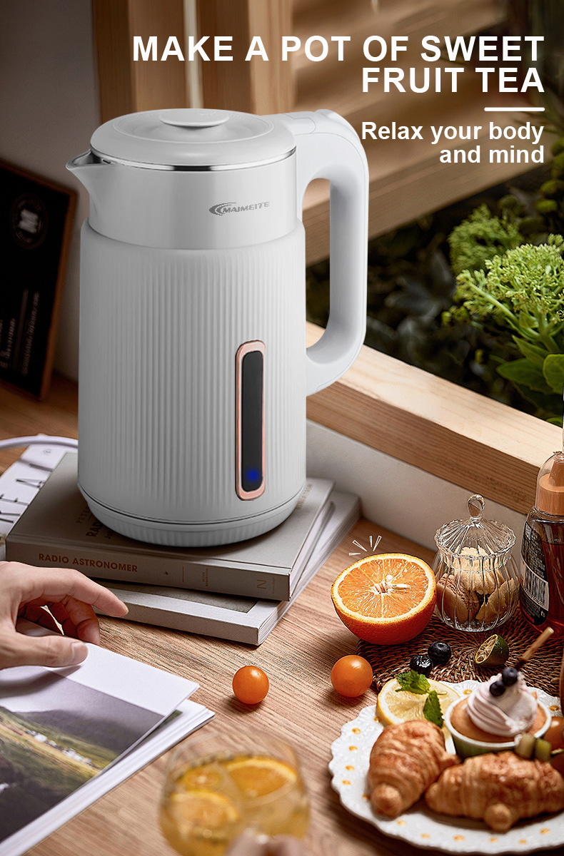 MAIMEITE Electric kettle 2.3l high power stainless steel kettle smart ...