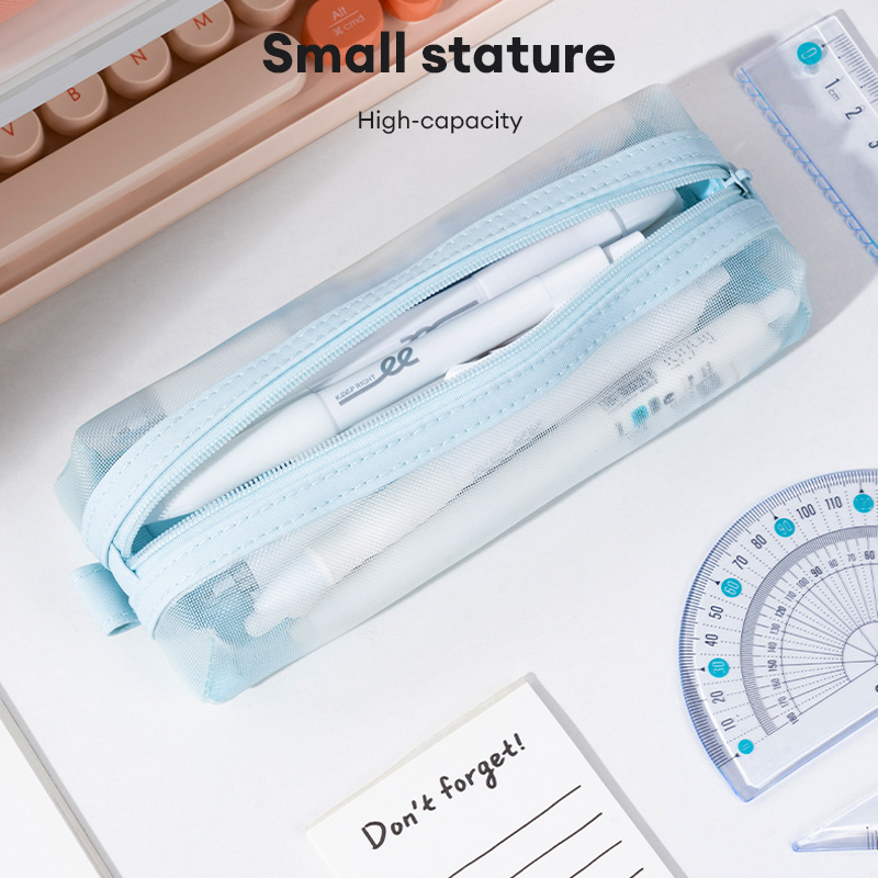 Deli BC365 Multifunctional Pencil Case Transparent PVC Multilayer ...