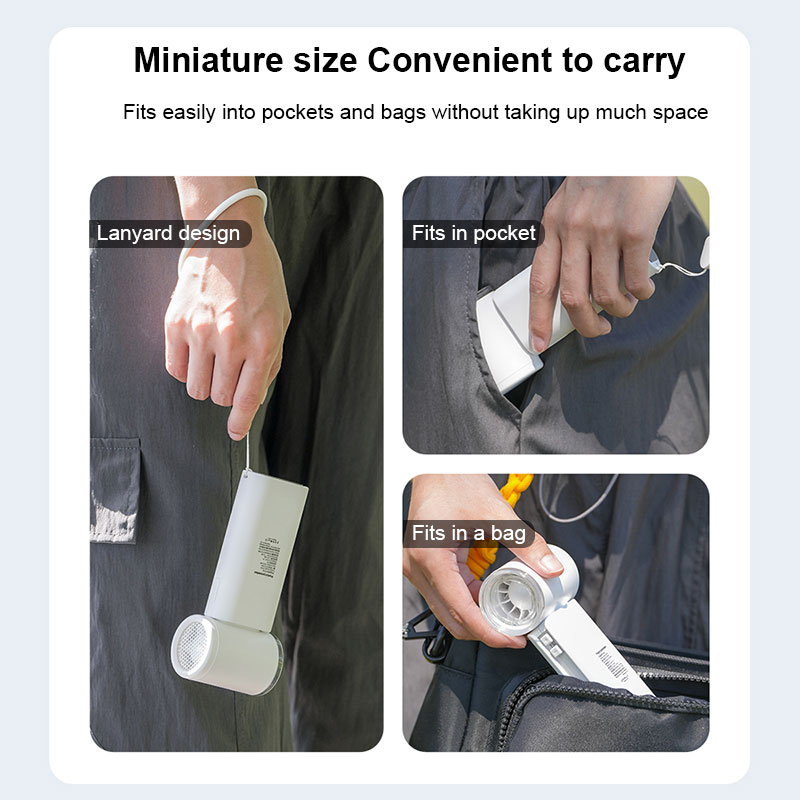 Jiditech Handheld Fan Mini Portable Turbo Jet Fan Rechargeable USB Fans ...