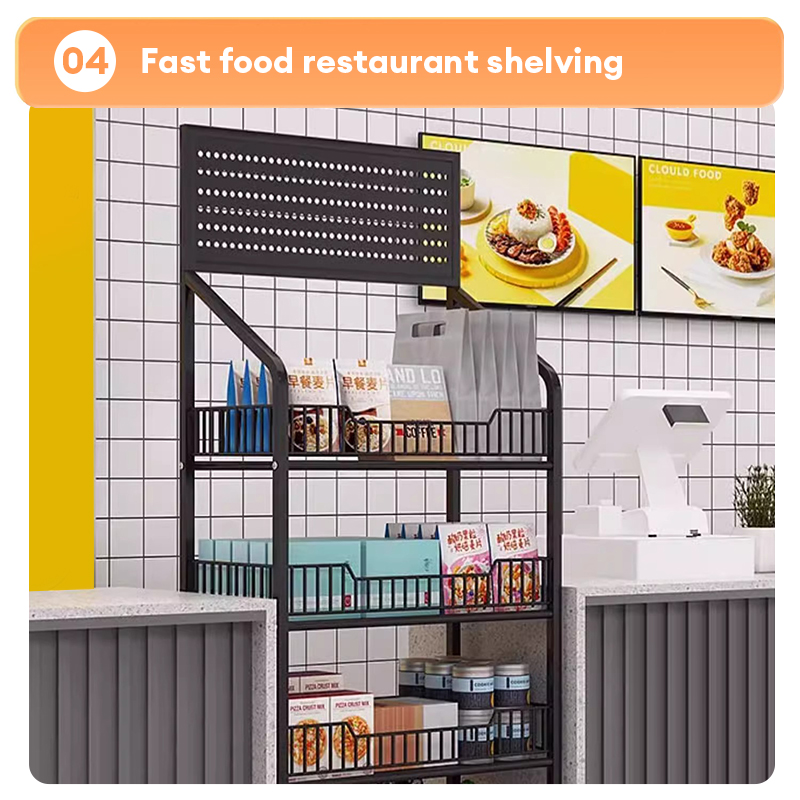 Metal Rack Organizer Layer Supermarket Shelves Snack Shelf Steel Rack ...