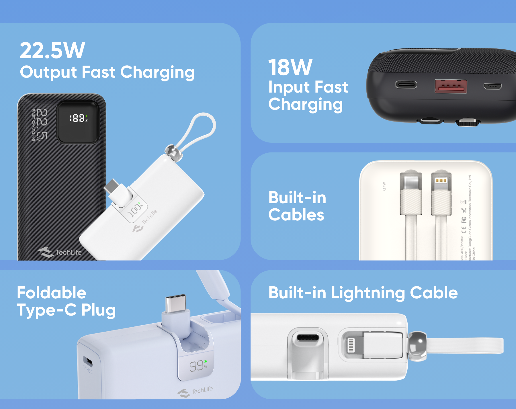 TechLife Power Bank R211 (10000mAh/20000mAh) l 22.5W Output Fast ...