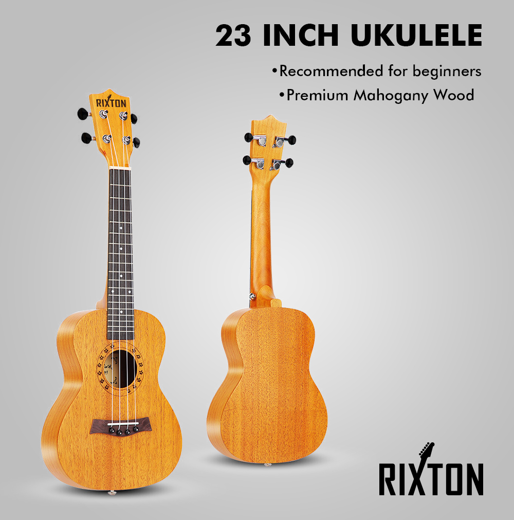 RIXTON Ukulele 23inch Beginner Mahogany 23 Inch Ukulele Hawaii Guitar ...