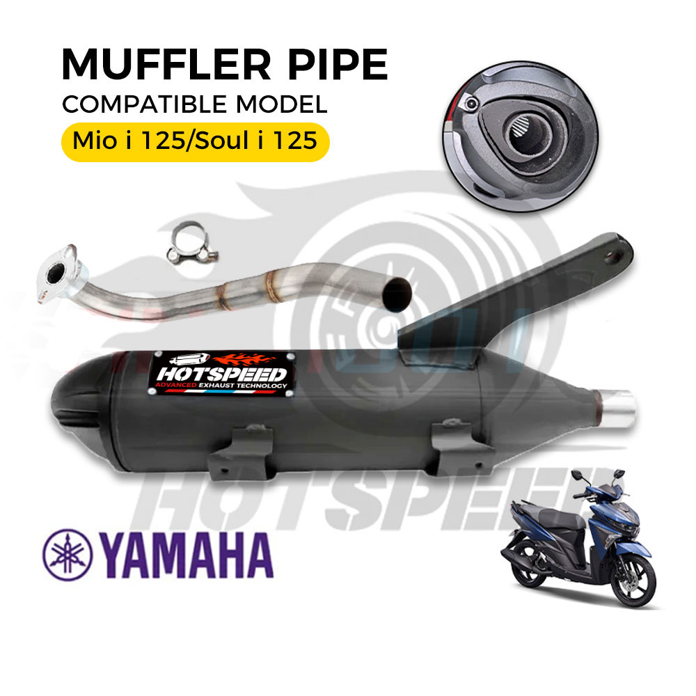 HOTSPEED Muffler Pipe For Mio i 125 Original Power Pipe Mio Sporty ...