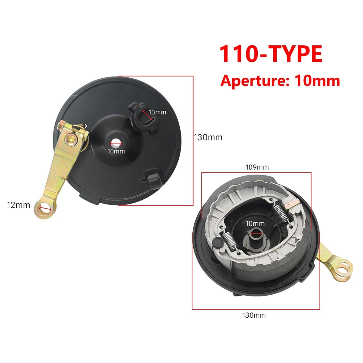 ebike front brake block assembly, for romai mini cruz, nwow erv, kenwie ...