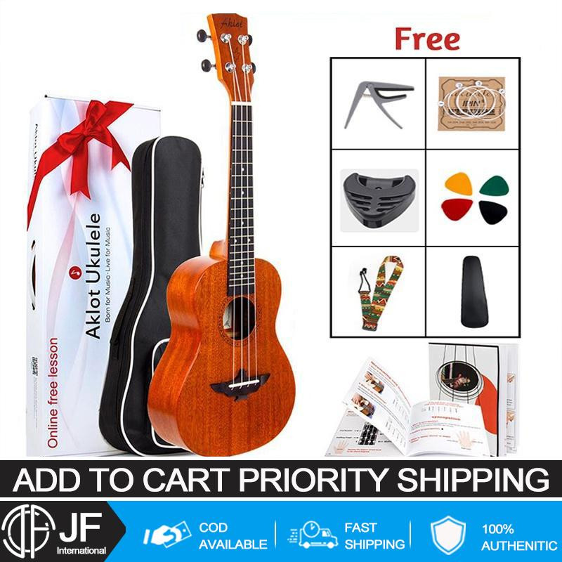 JF-23-inch Concert Mahogany Ukulele (2021 Model) with FREE Accessory ...