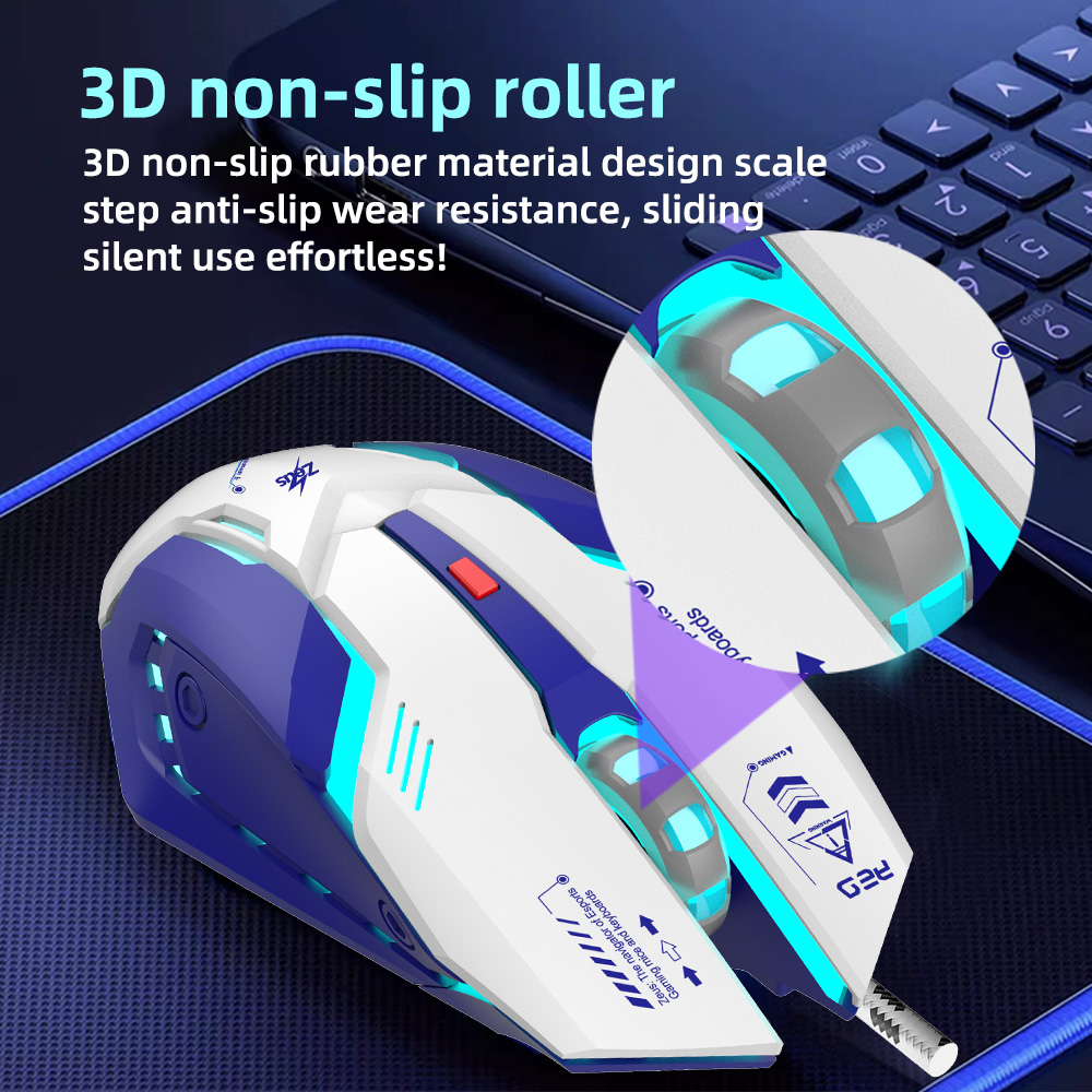 Zeus M-99 Mecha Style Gaming Mouse USB Wired Mechanical Feel Like Led ...