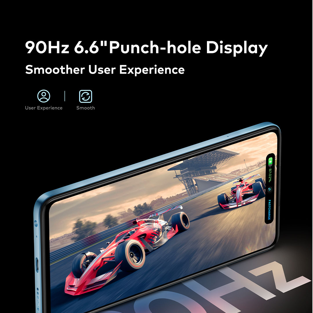 itel P55 RAM 24GB(8+16GB) + ROM 256GB | 90HZ Refresh | 50MP Dual Camera | 5000mAh 18W | NFC ...