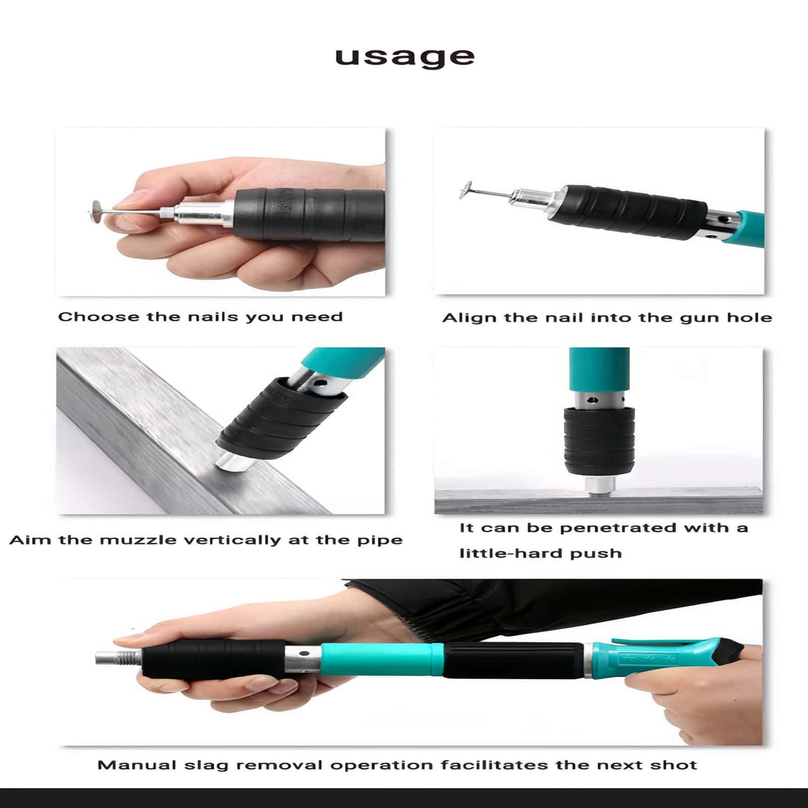 Cordless Hand Steel Nail Gun Wall Fixing Rivet Tool,Hand Nailing Gun ...