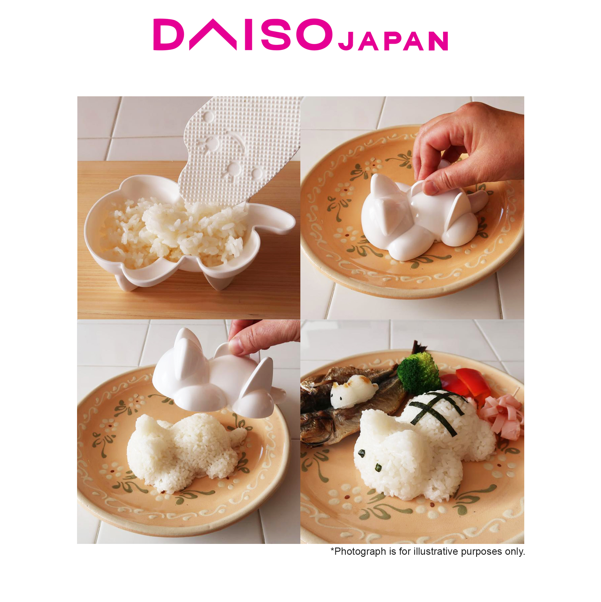 Daiso Cat-Shaped Rice Mold | Shopee Philippines