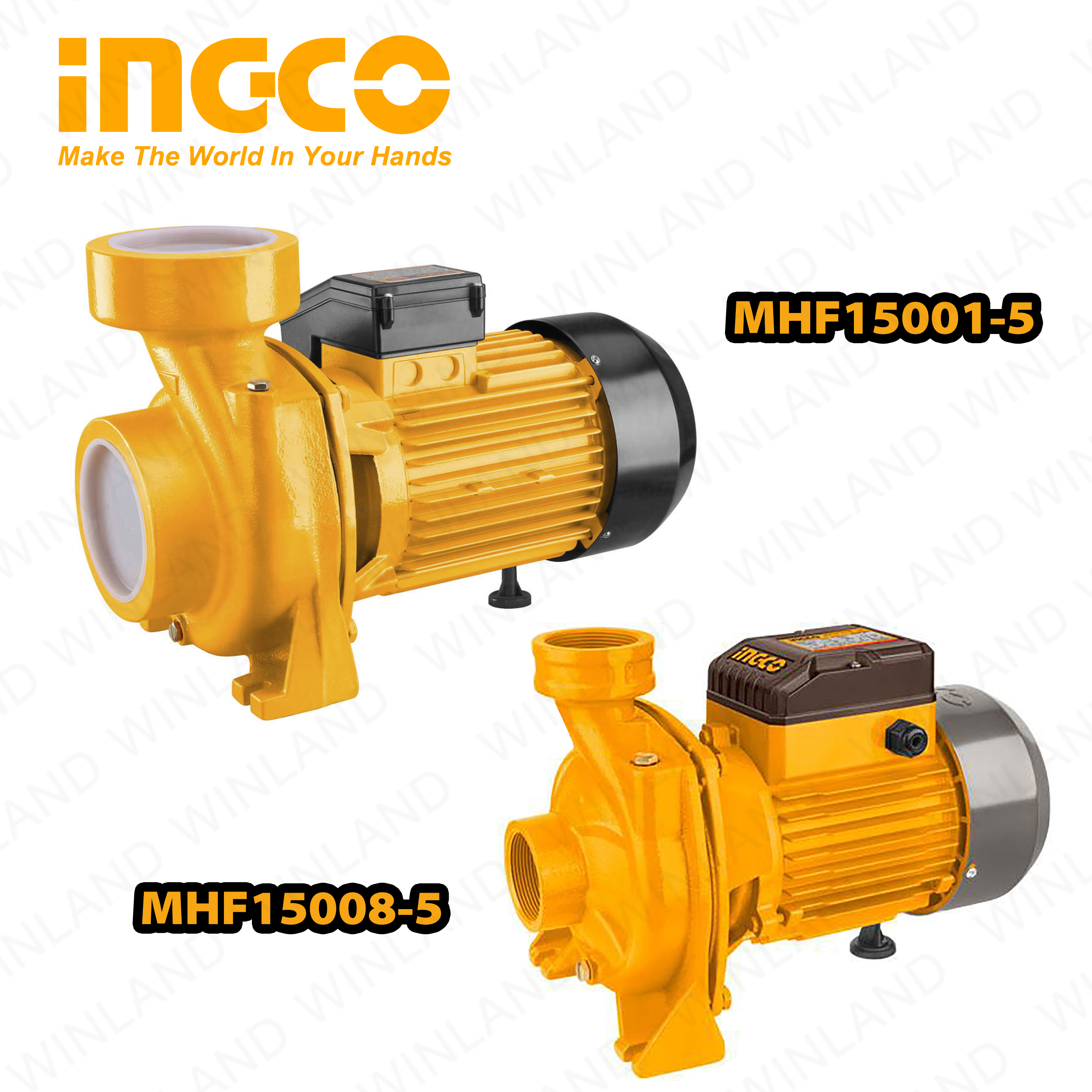 Ingco by Winland 1500W(2.0HP) Centrifugal Water Pump MHF15001-5 ...