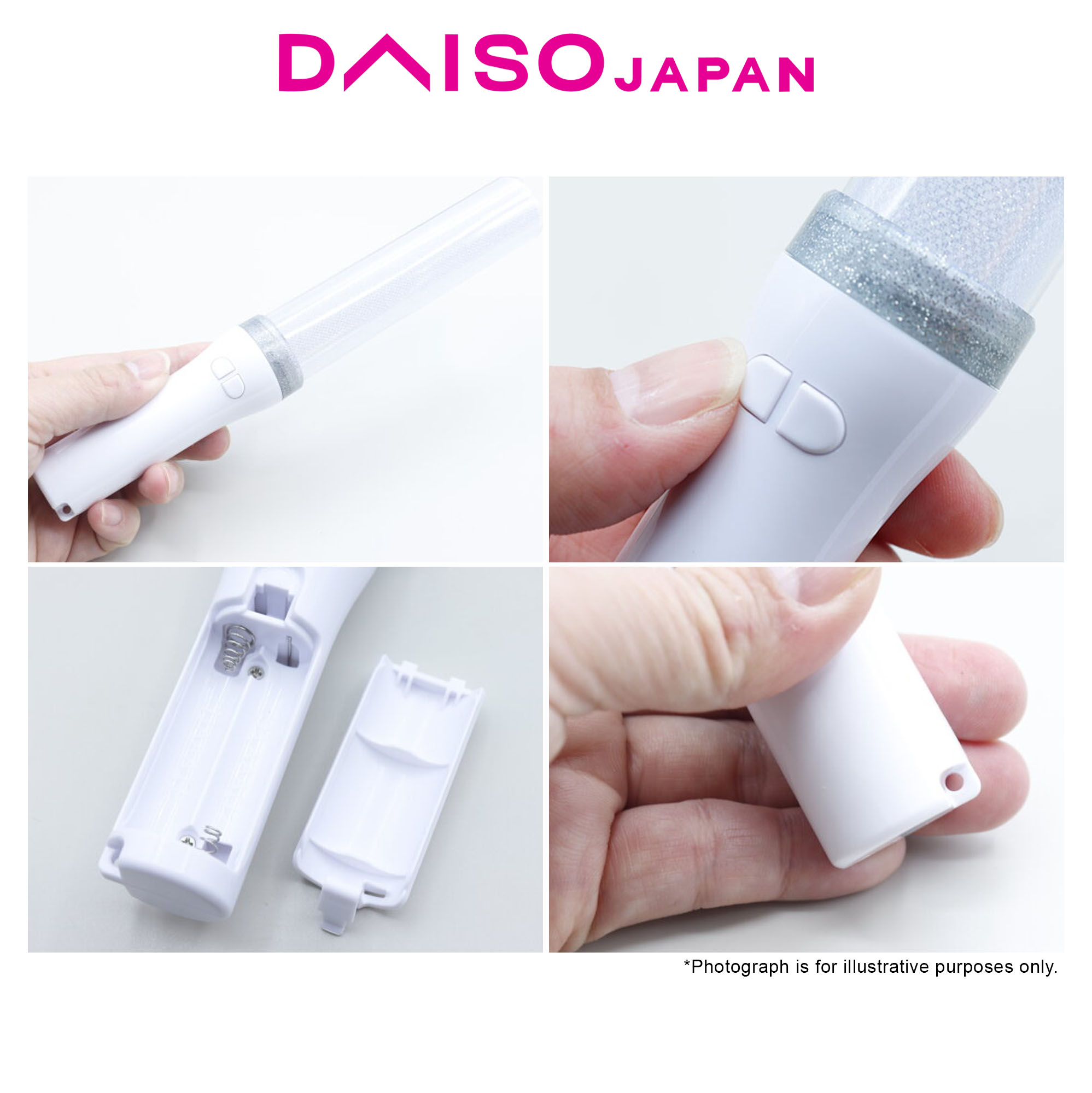 Daiso Stick Shape 15-Color Changing LED Concert Light | Shopee Philippines