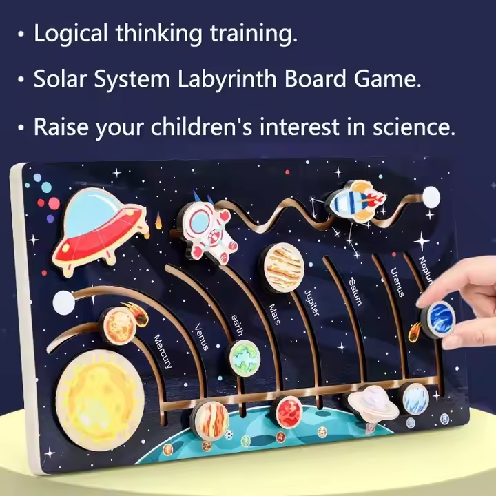Educational Toys Eight Planets Outer Space Solar System Jigsaw Puzzle ...