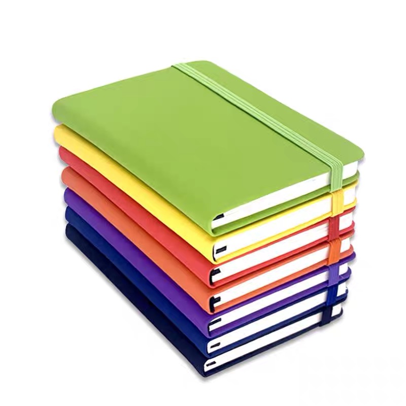 A5/A6 Color Tie Notebook Student Office Notepad Business Notebook ...