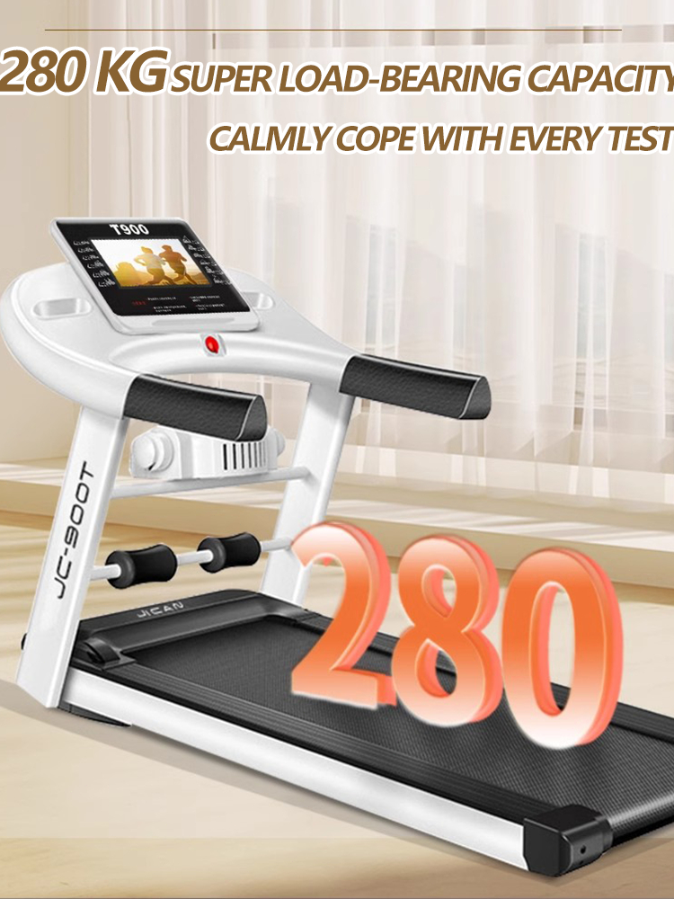 Multi-function electric treadmill for home with adjustable incline ...