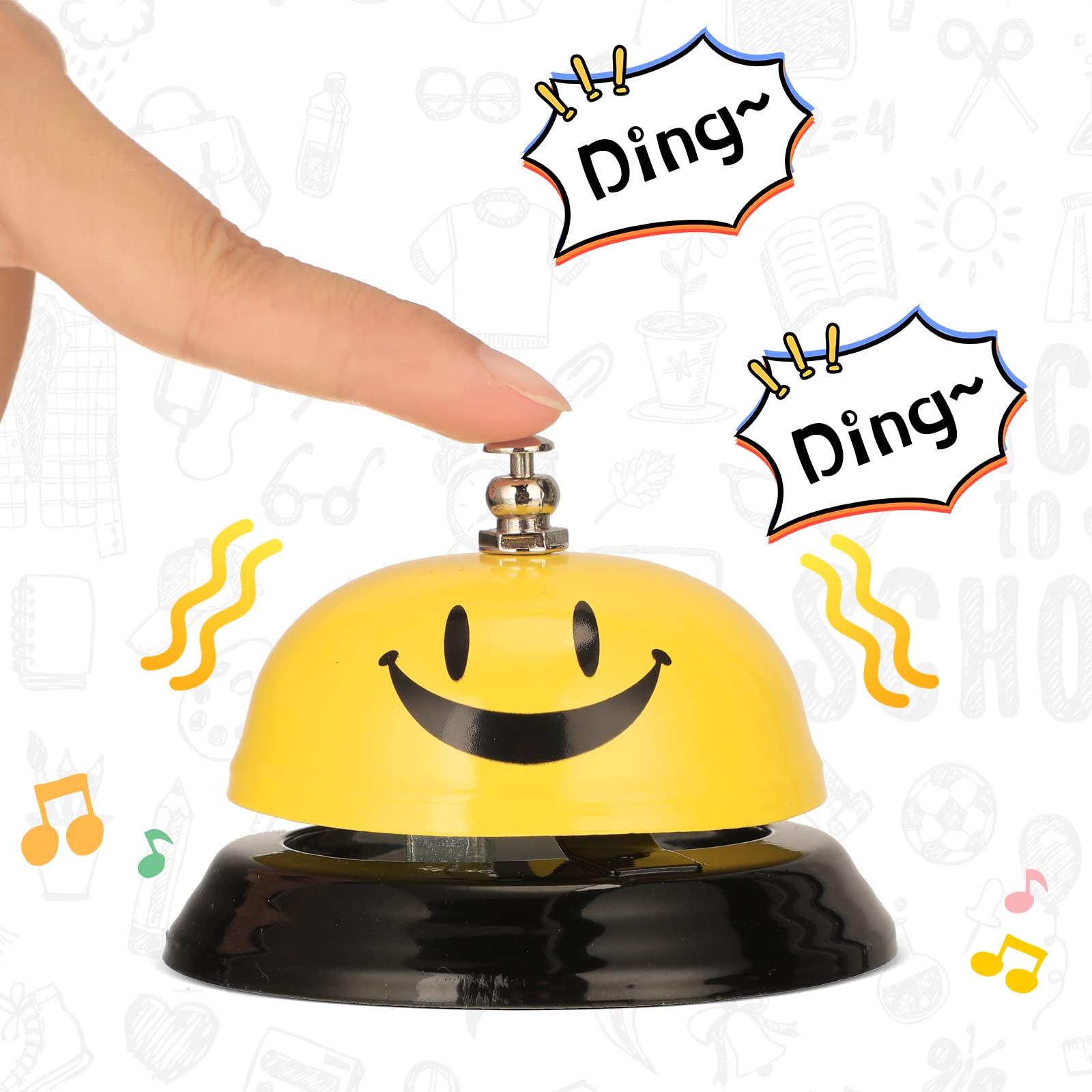 Call Bell Lovely Smile Face Desk Service Bell Ding Bell for Restaurant ...