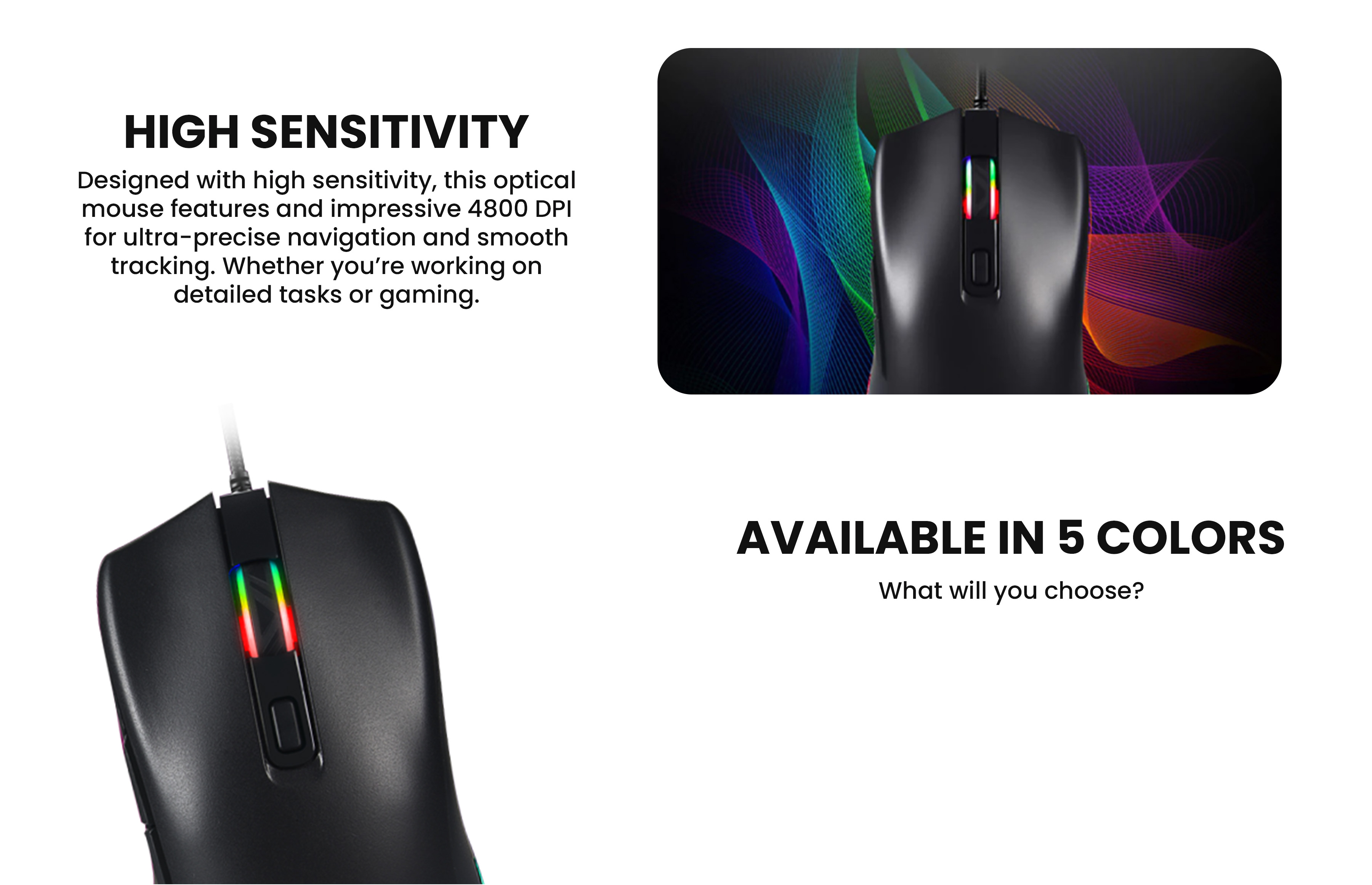 Tylex XW36 RGB 4800DPI Gaming Mouse | Shopee Philippines