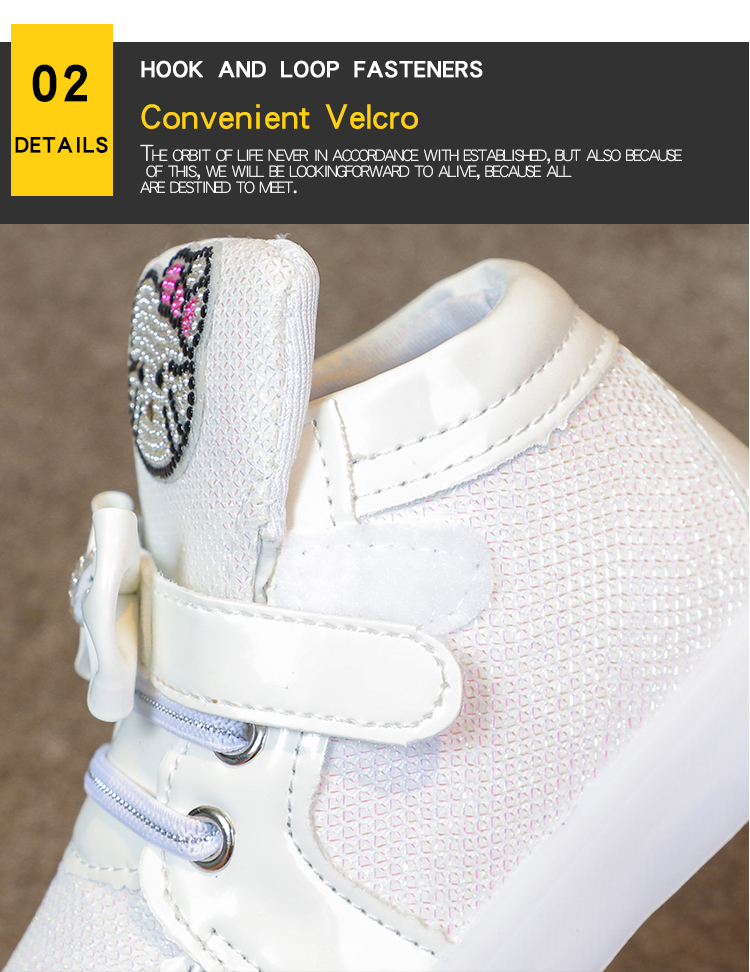 Future Seeds LED shoes for kids baby light up kitty angle boots for ...