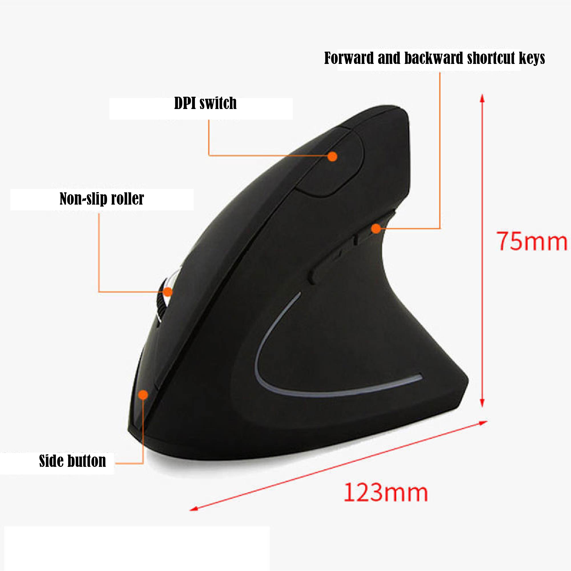 2.4GHhz Wireless Ergonomic Mouse (Battery Operated) | Shopee Philippines