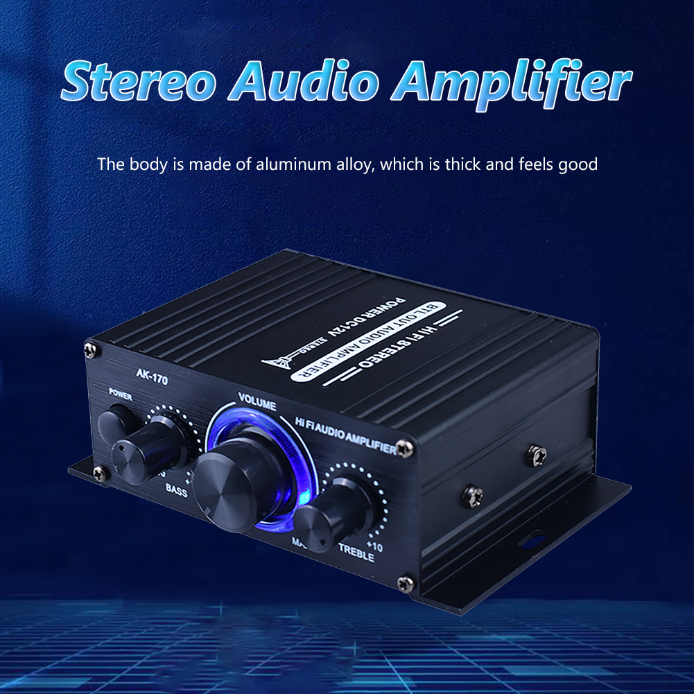 400w Mini Audio Amplifier Home Amplifier Bluetooth-free Auto Stereo ...