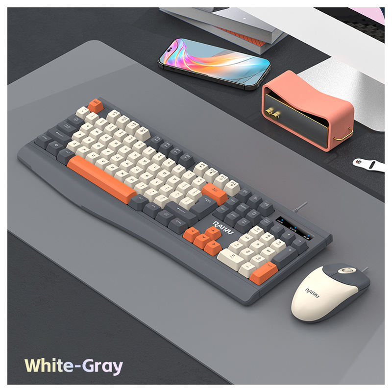 Zeus x Raiku R903 Keyboard and Mouse Set Full Size Office Keyboard Set ...