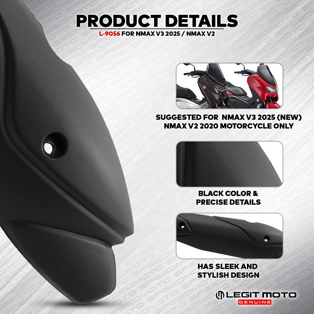 LEGITMOTO NMAX V2 / 2.1 / NMAX V3 TURBO TECHMAX MUFFLER COVER L-9056 ...