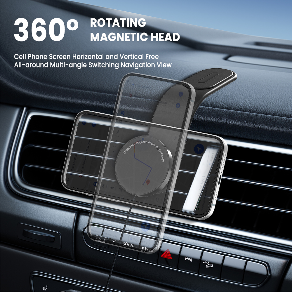 Orashare CPH03 Magnetic Car Phone Holder Bendable 360° Rotation for ...