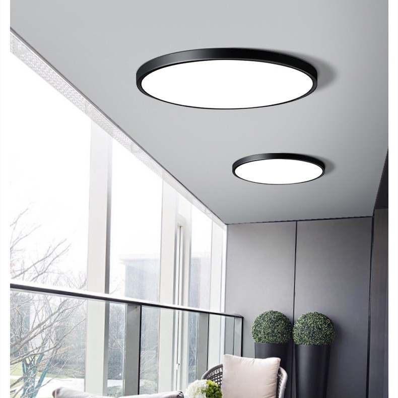 Modern Ceiling Light Tricolor LED Ceiling Lamp Waterproof Dustproof ...