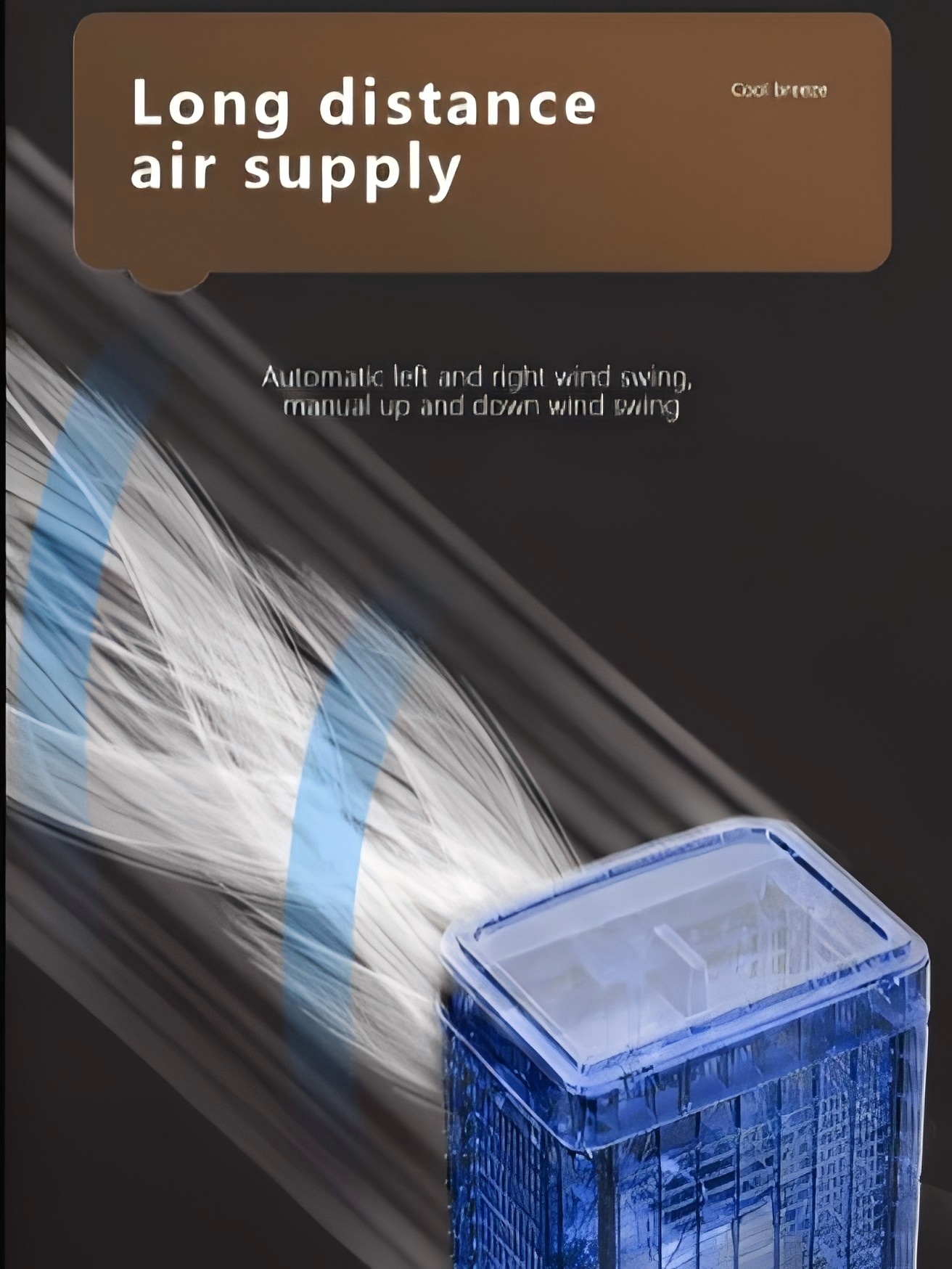 Tixx Air Cooler Fan Portable Aircon 40/50/70L Super Cold Wind Remote ...