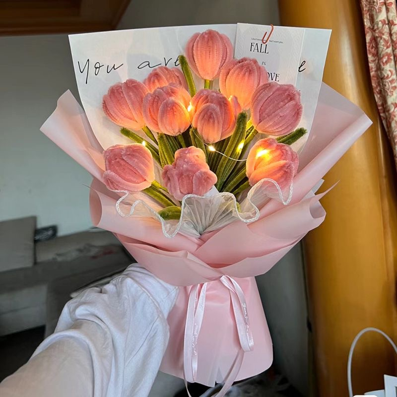 Fuzzy Wire Chenille Stems Diy Handicraft Material Packaging Plush Tube ...