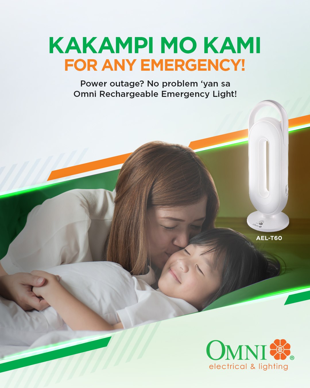 OMNI LED Rechargeable Emergency Light (AEL-T30 / AEL-T60) | Shopee Philippines