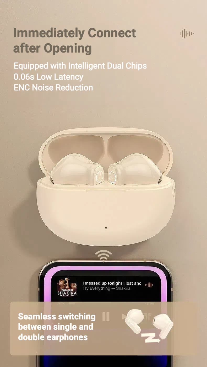 KY5 Mini Earbuds TWS Bluetooth Wireless Earphones Hifi Sport Gaming ...