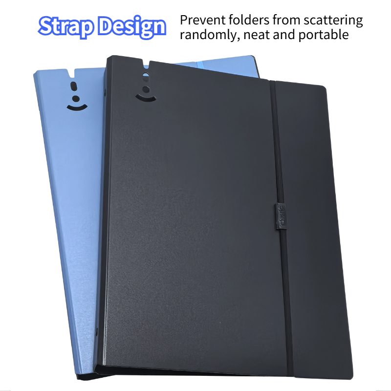 Long Ring Binder Folder 3 Holes Round Binder Notebook File Folder ...