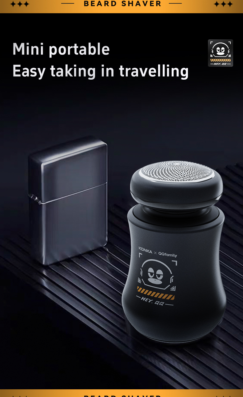 KONKA X QQfamily Portable Mini Men's Razor Electric Shaver For Men ...