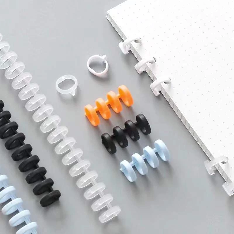 30 hole loose leaf plastic binder rings spiral binding strips for DIY ...