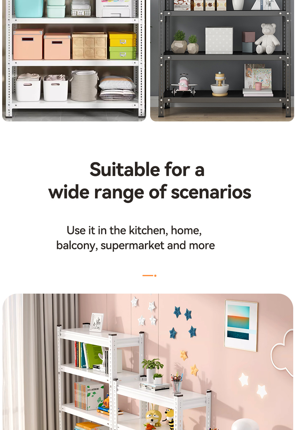 ESH Metal Rack organizer layer Steel Rack Shelves Heavy Duty shelf ...