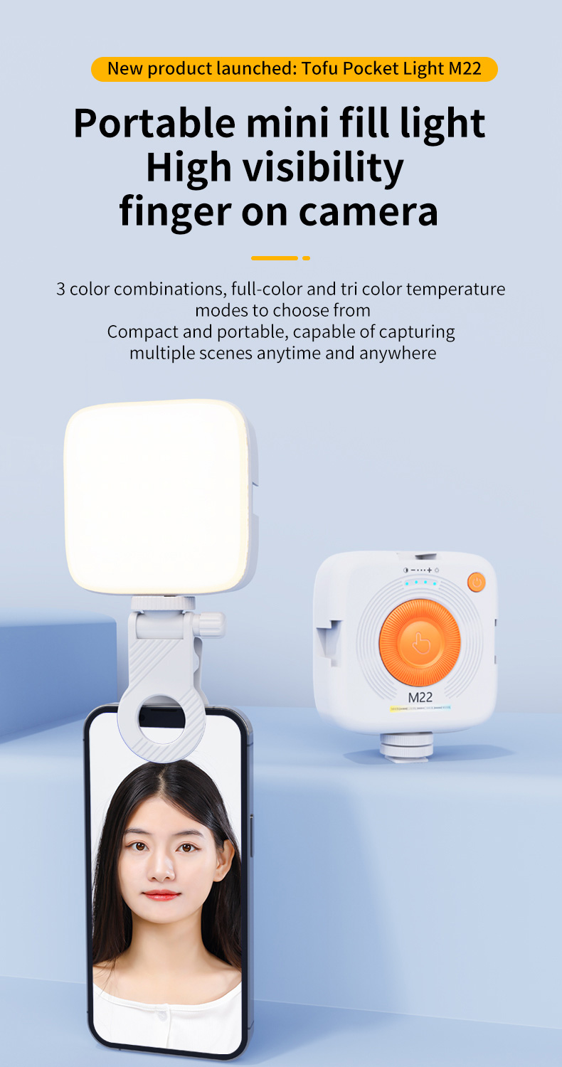 Portable Mini Phone Camera Fill Light for Video Logging Live Stream ...