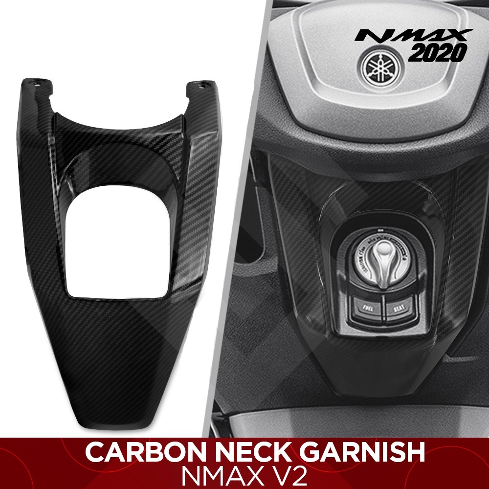 NMAX 2020 /NMAX 2021 NECK GARNISH CARBON IGNITION LOCK CARBON COVER FOR ...