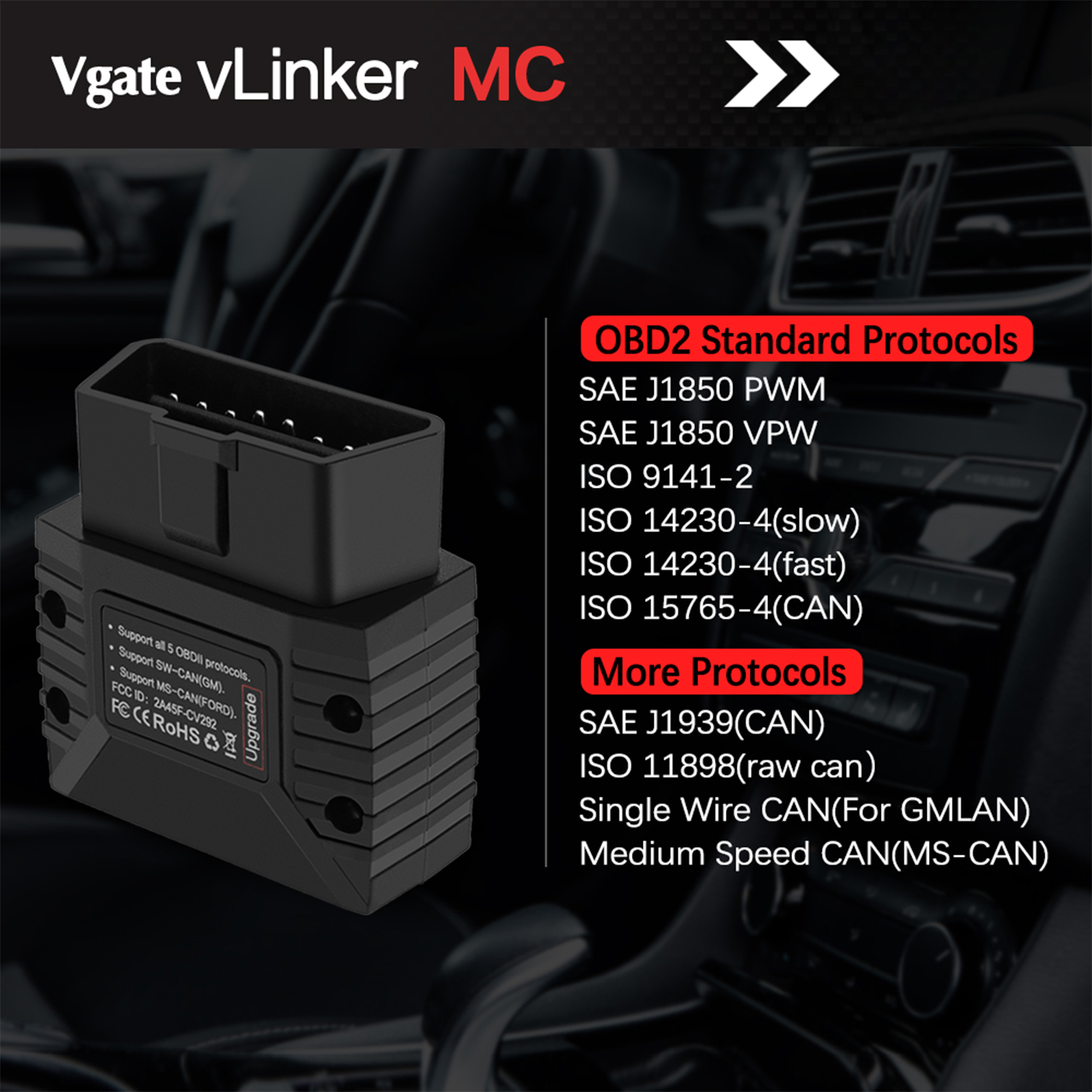 Vgate vLinker MC-BLUETOOTH OBD2 CAR DIAGNOSTIC SCANTOOL | Shopee ...