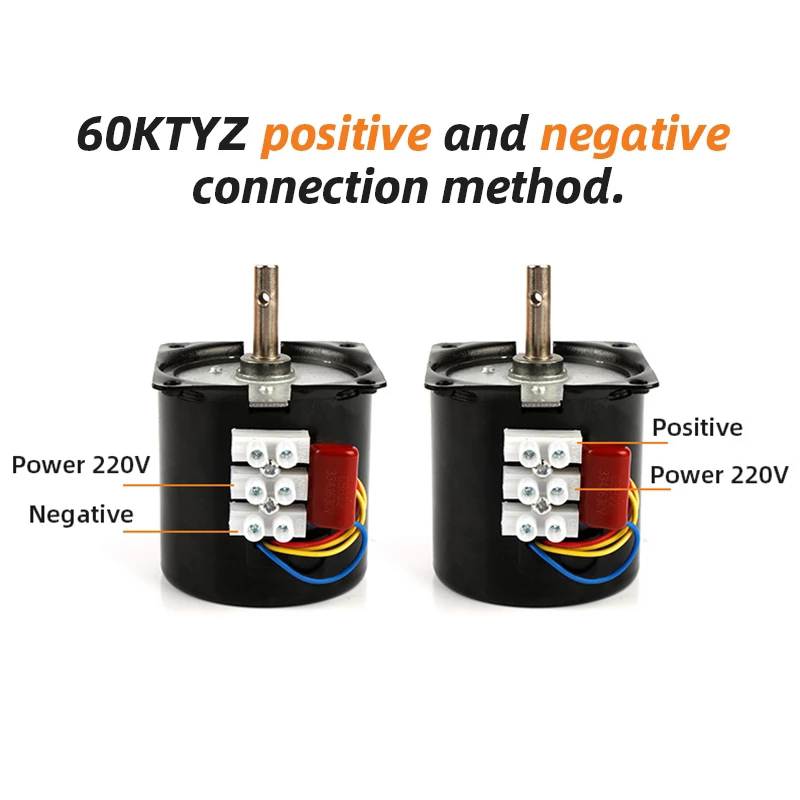 New upgrade 60KTYZ Permanent MagnetSynchronous Motor AC 220V 14W Gear Motor 2.5rpm 5rpm 15rpm ...