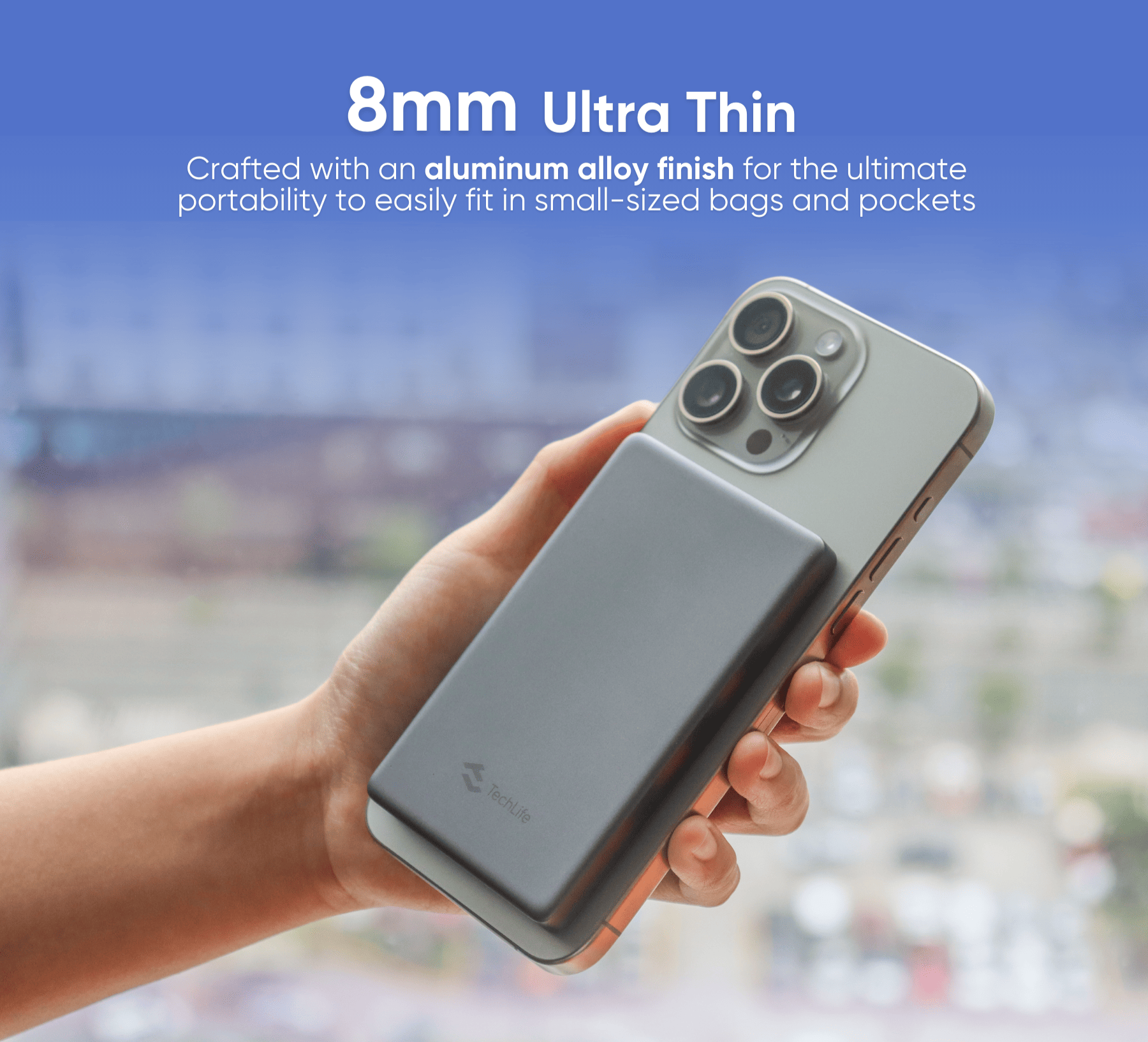 TechLife 20W Magnetic Power Bank 5000mAh l 20W Output Fast Charging l ...