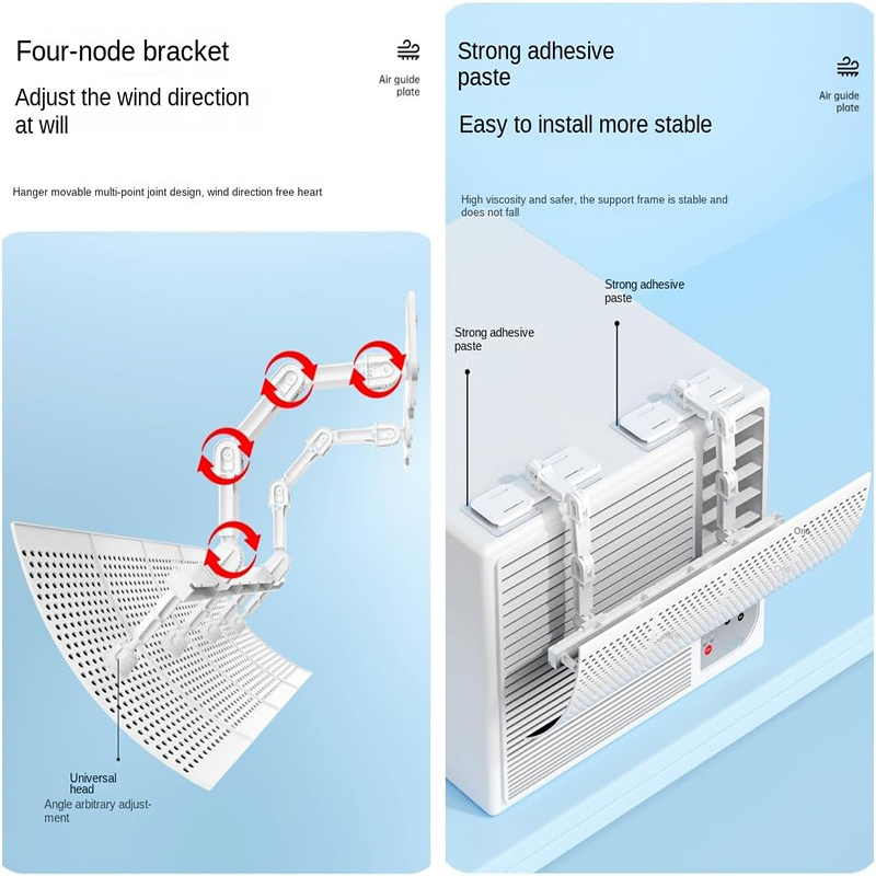 Air Conditioner Wind Deflector Adjustable Baffle for Window Type AC ...