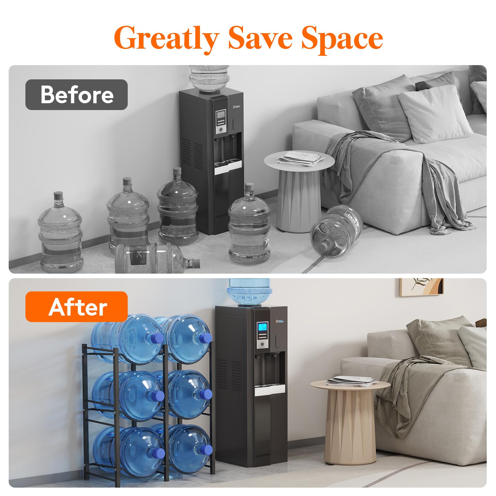 3/4/5 Layer Mineral Water Stand Gallon Rack Water Container Carbon ...