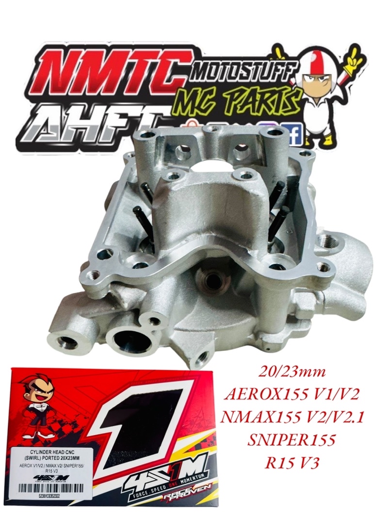 4S1M 20/23mm BIG VALVE HEAD AEROX155 V1/V2/ NMAX155 V2/V2.1 / SNIPER155 ...